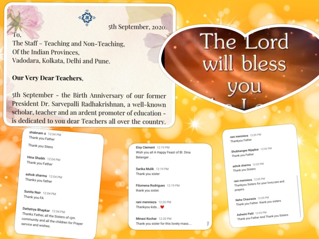 Teachers’ Day Eucharistic Celebration – Convent of Jesus & Mary High ...
